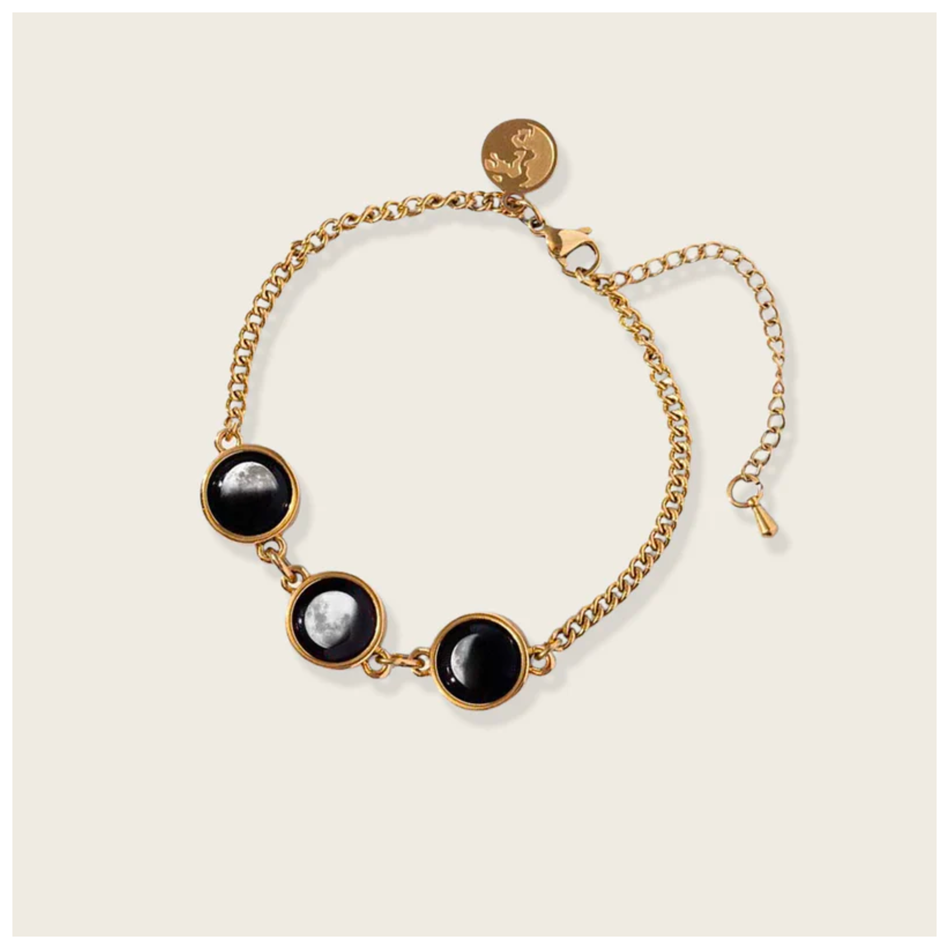 Three Moon Pallene Bracelet in Gold | Moonglow – Moonglow Australia