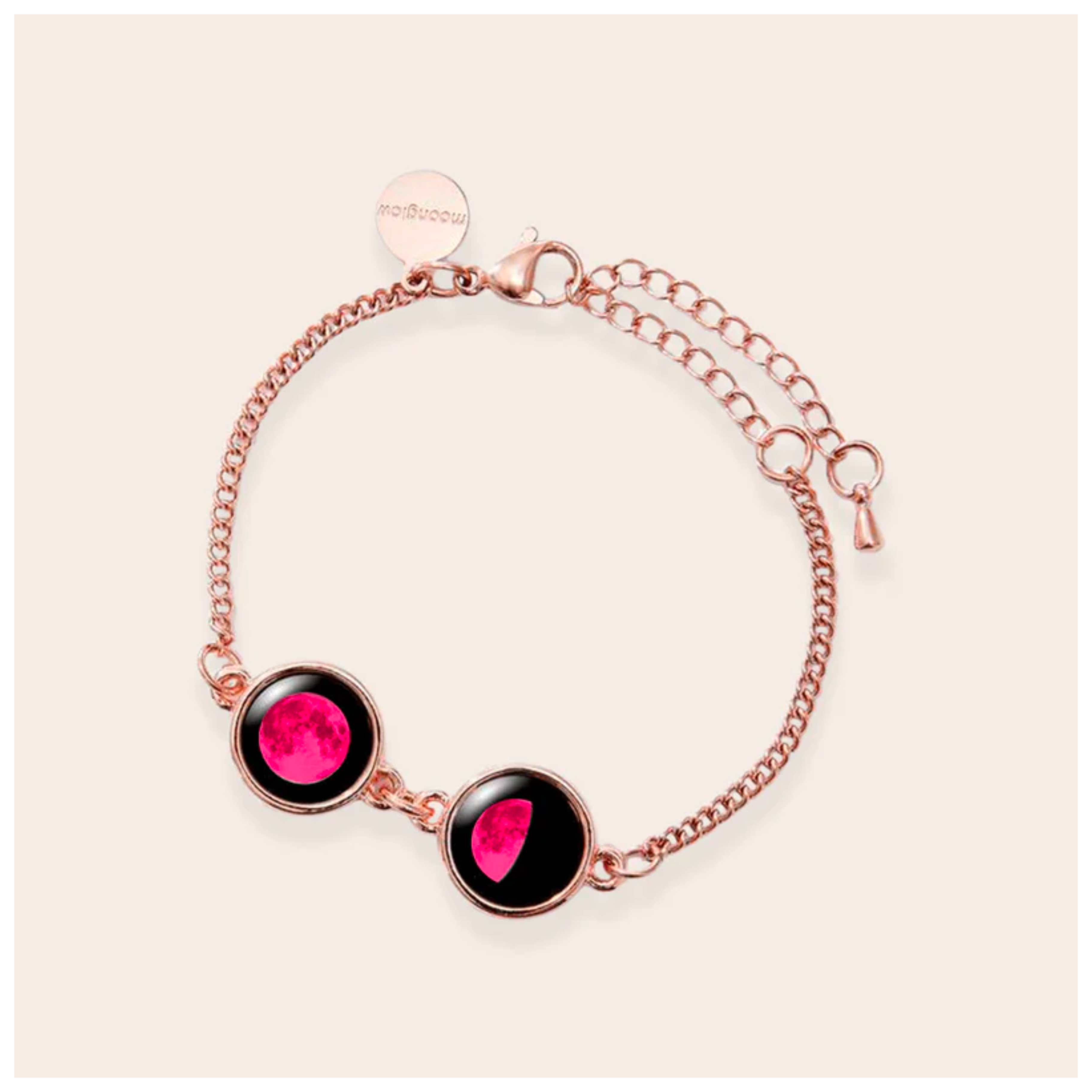 Double Moon Pallene Bracelet in Rose Gold | Moonglow – Moonglow Australia