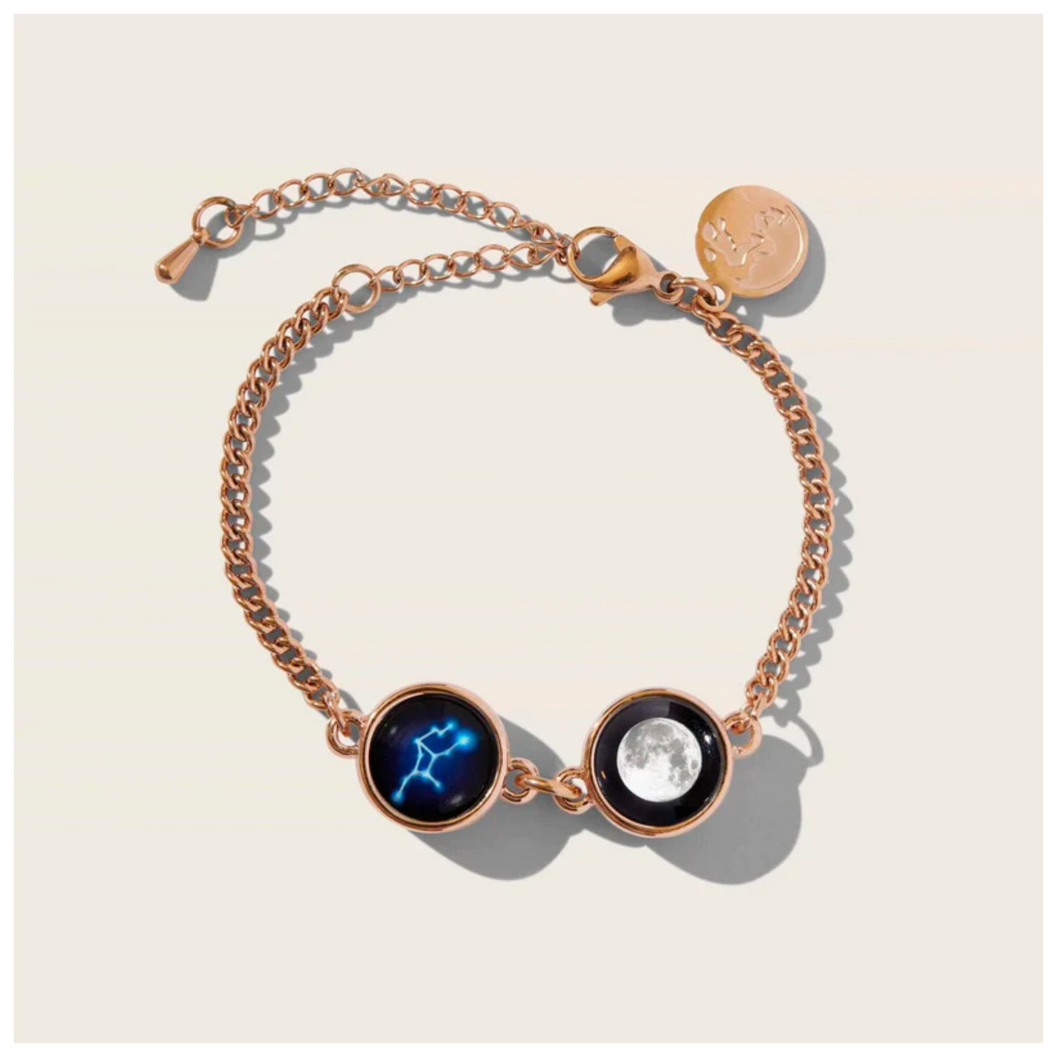 Moon and Stars Pallene Bracelet in Rose Gold | Moonglow – Moonglow ...