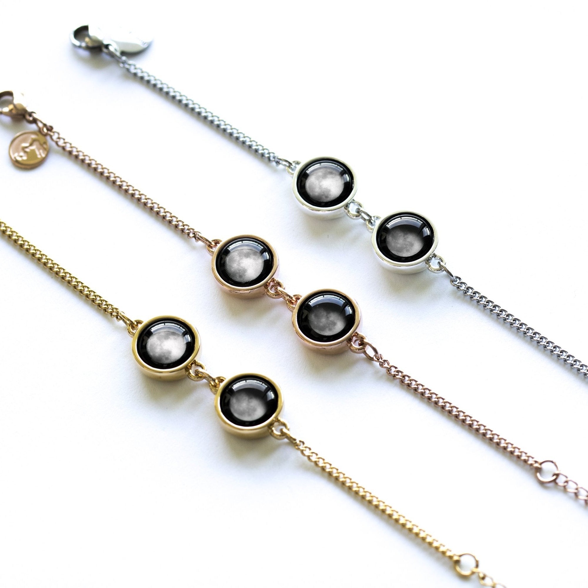 Double Moon Pallene Bracelet in Rose Gold | Moonglow – Moonglow Australia