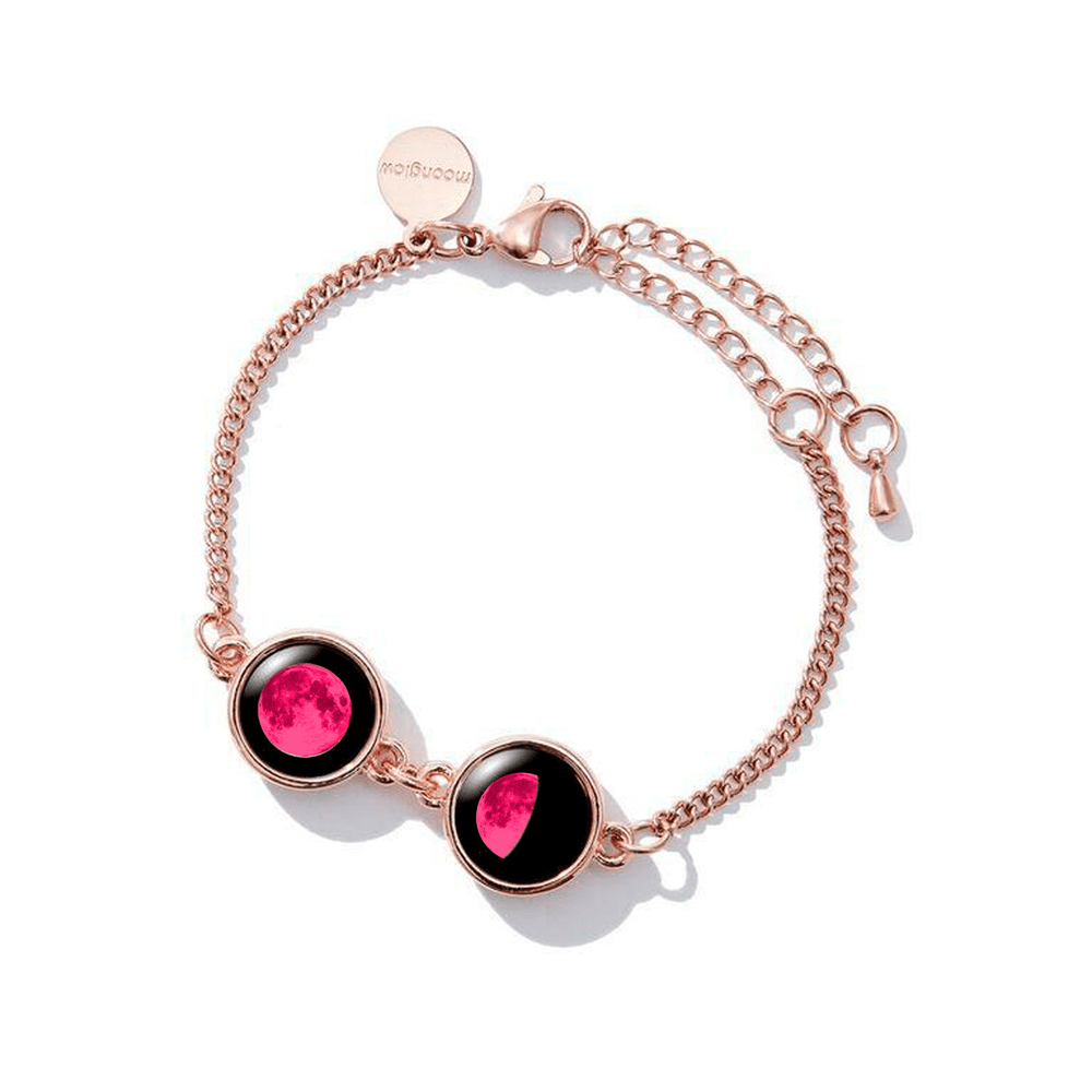 Double Moon Pallene Bracelet in Rose Gold | Moonglow – Moonglow Australia