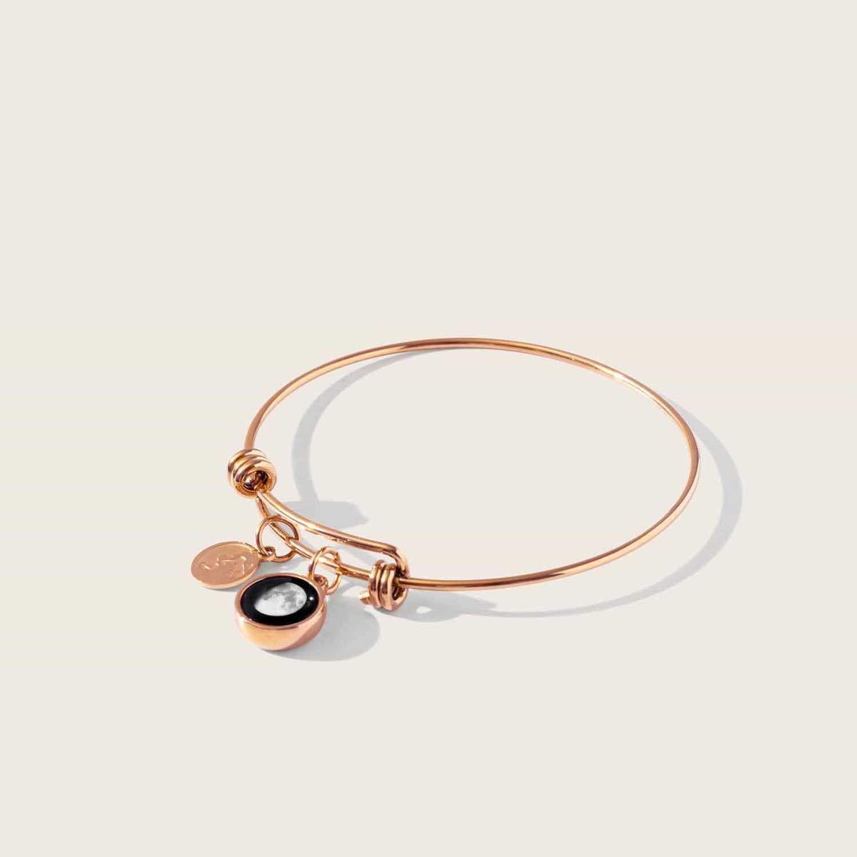 Modern Moon Bangle in Rose Gold – Moonglow Australia